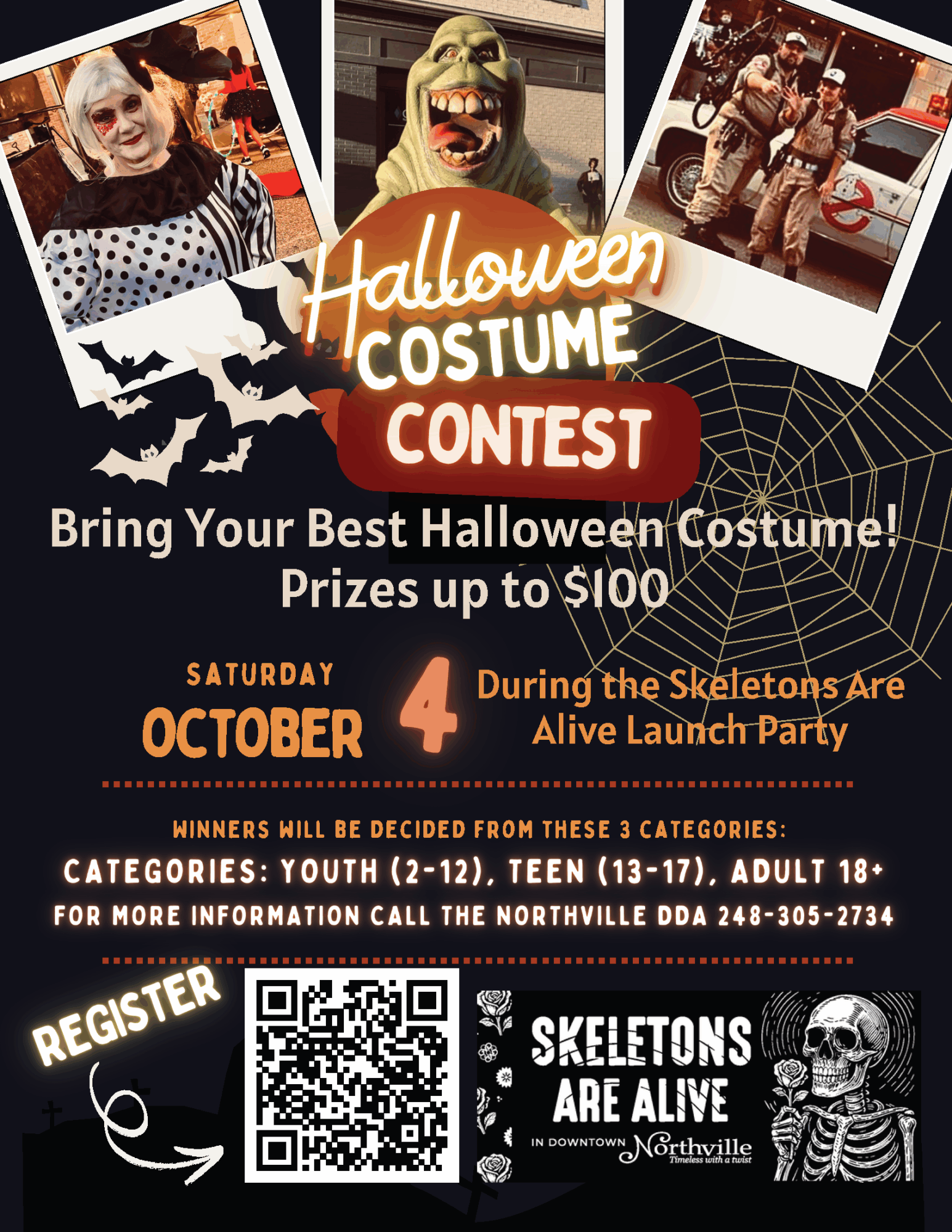 REGISTER TODAY! Costume Contest at Skeletons Are Alive! - Northville DDA